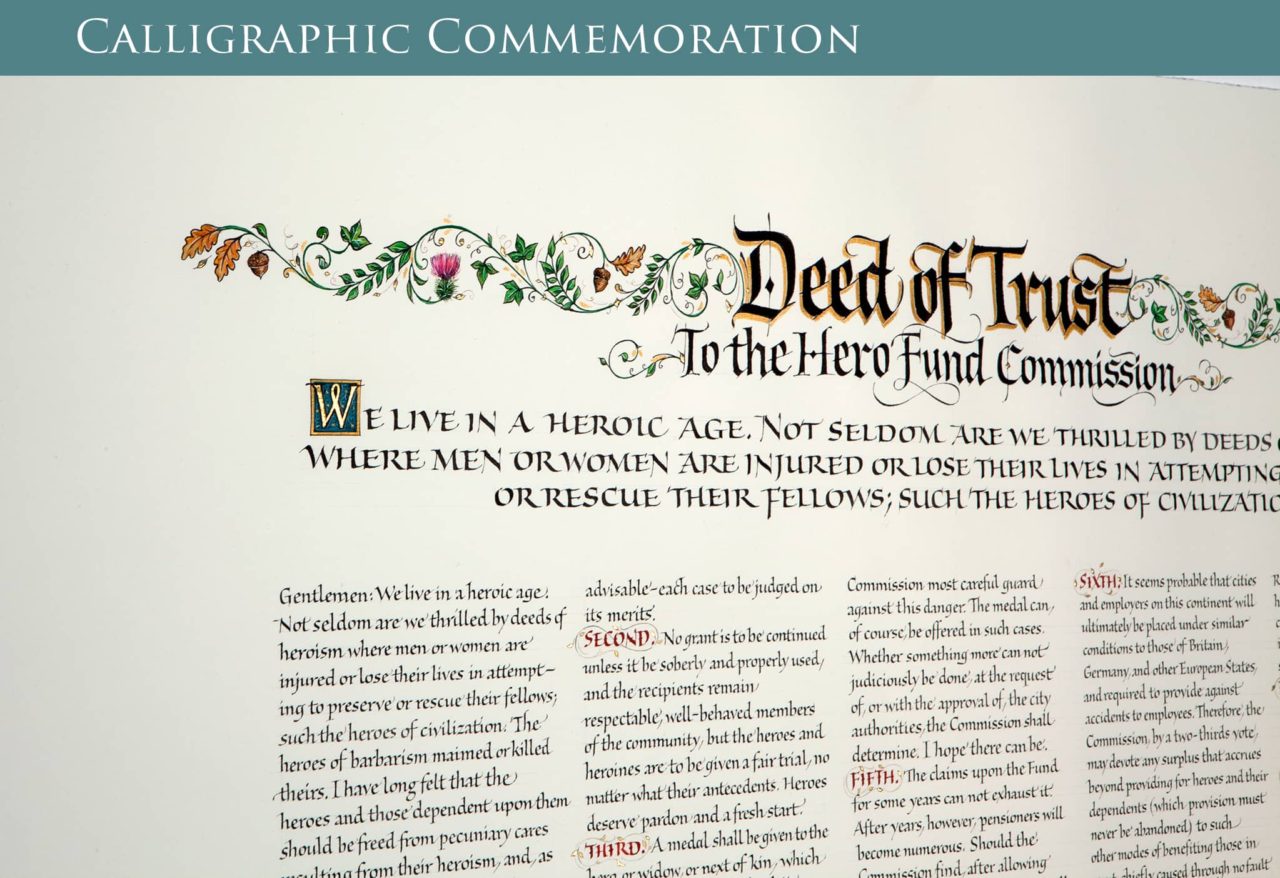 Hire expert calligrapher John Stevens, master of lettering.