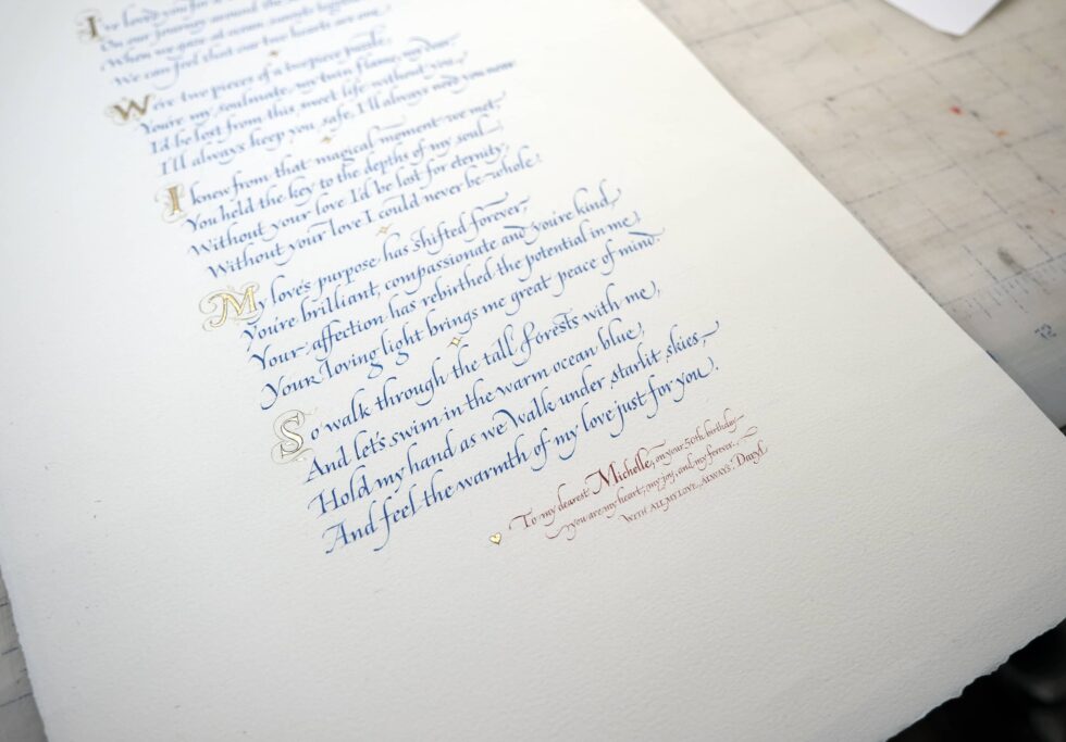 Renowned Calligraphy Hand Lettering Artist John Stevens